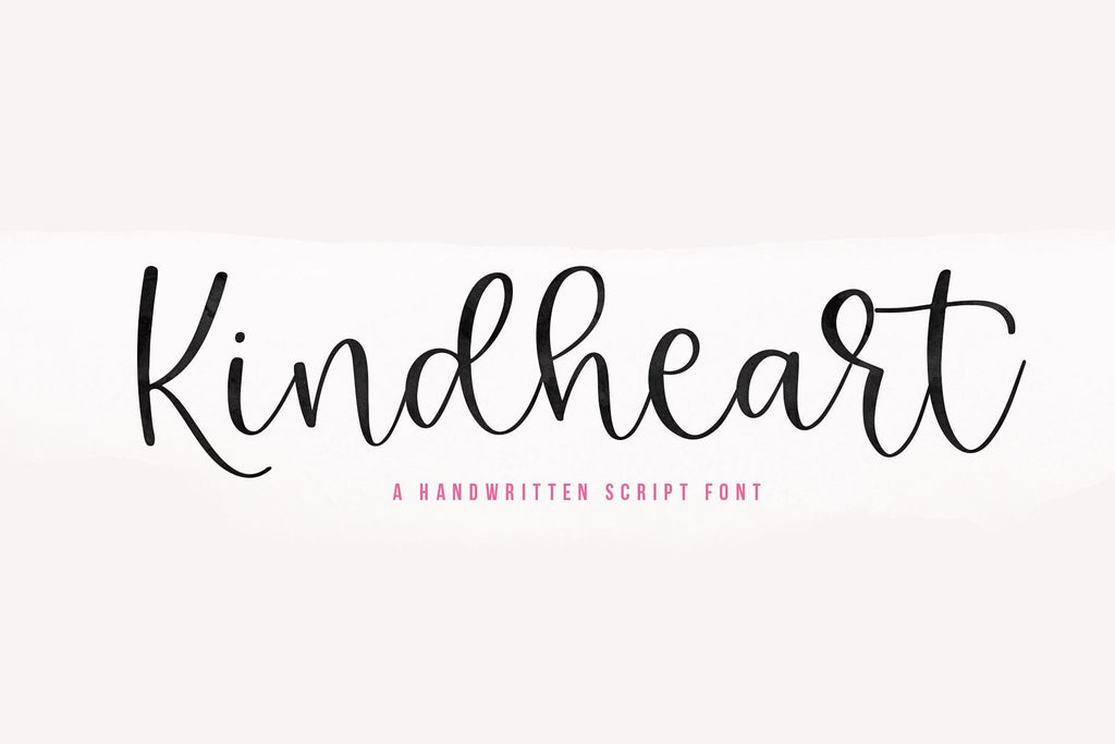 Kindheart - Handwritten Script Font - So Fontsy