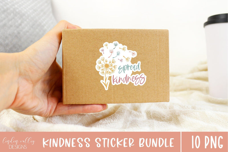 Kindness Sticker Bundle-Kindness Quote Stickers PNG - So Fontsy