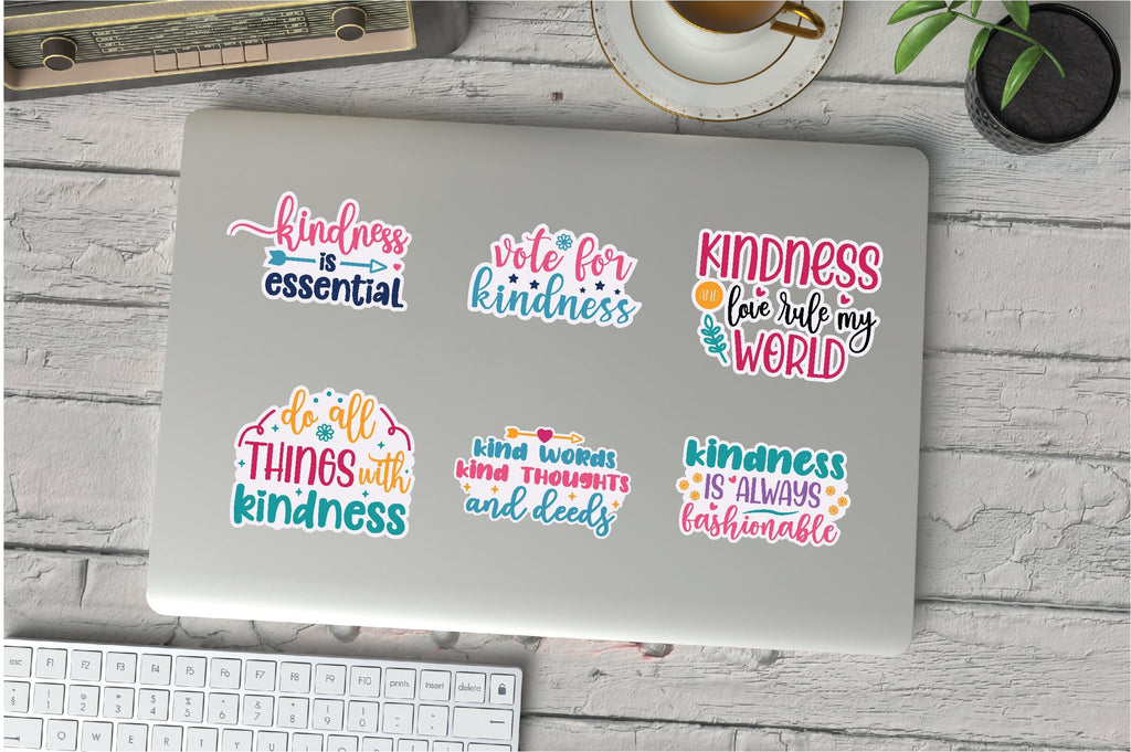 Kindness Sticker SVG Bundle - So Fontsy
