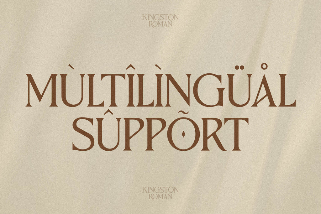 Kingston Roman Typeface - So Fontsy