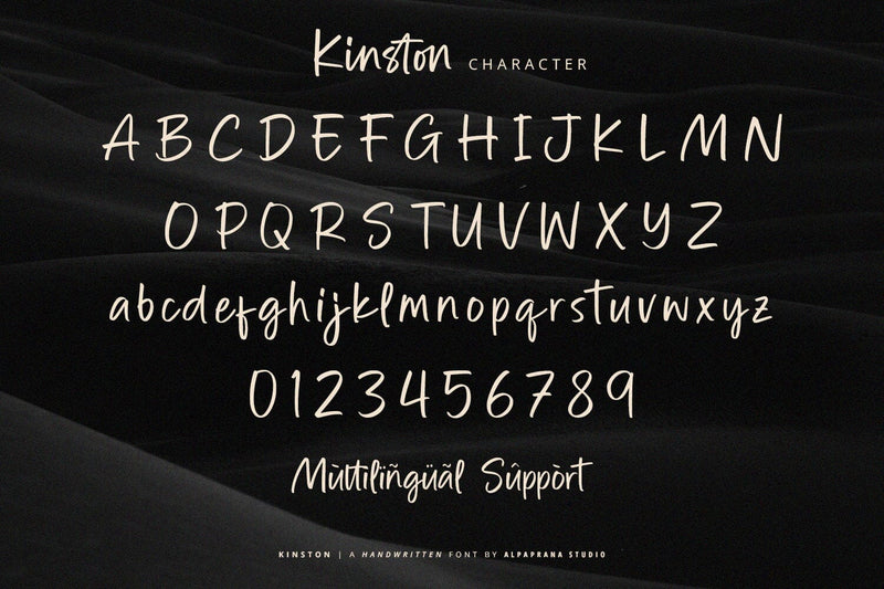 Kinston - Handwritten Font - So Fontsy