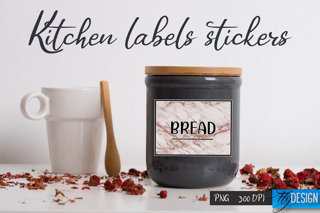 Kitchen Labels Stickers | Kitchen PNG | Home Design - So Fontsy