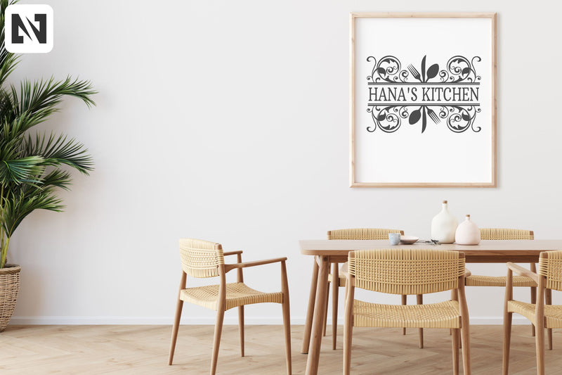 Kitchen Monogram Svg, Kitchen Svg, Cooking Svg, Chef Svg - So Fontsy