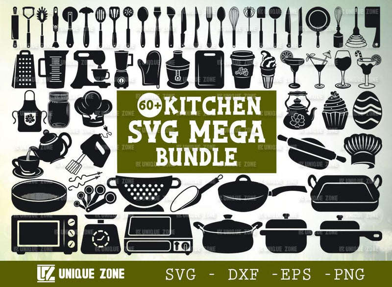 Kitchen SVG Bundle | Cooking Utensils Svg | Pot Holder Svg | Kitchen ...