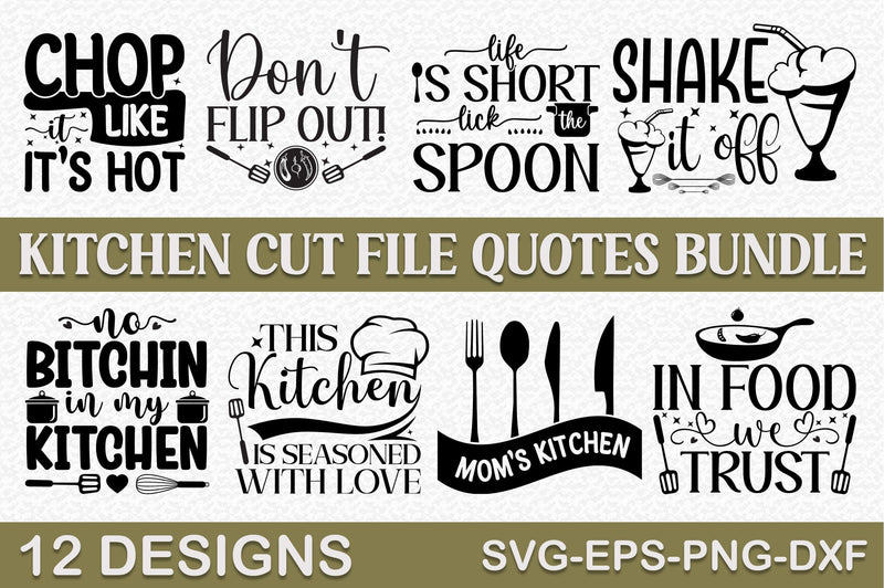Kitchen SVG Design Bundle - So Fontsy