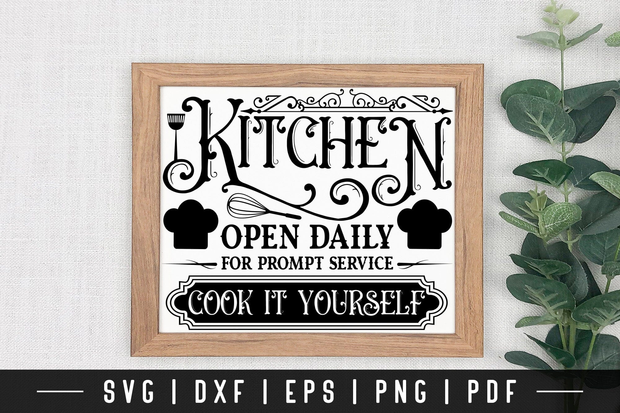 Kitchen SVG - Vintage Kitchen Sign SVG - So Fontsy