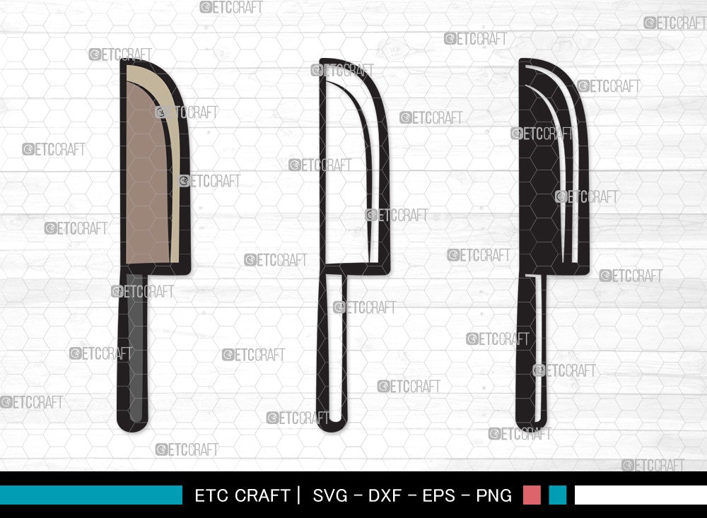 Knife SVG | Kitchen Utensil Svg | Butcher Knife Svg | Cleaver Svg ...