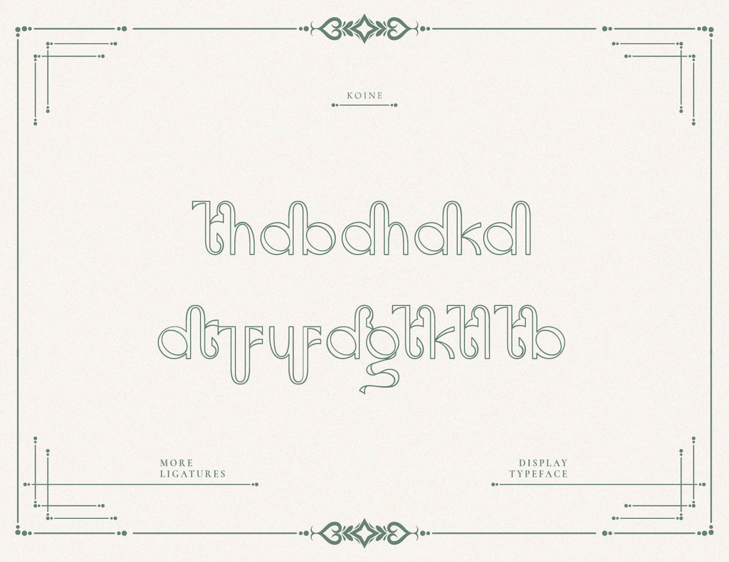 Koine Display Typeface - So Fontsy