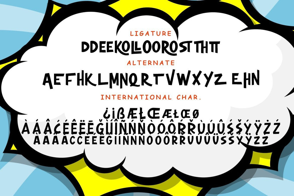 Komika Fun Comic Typeface - So Fontsy