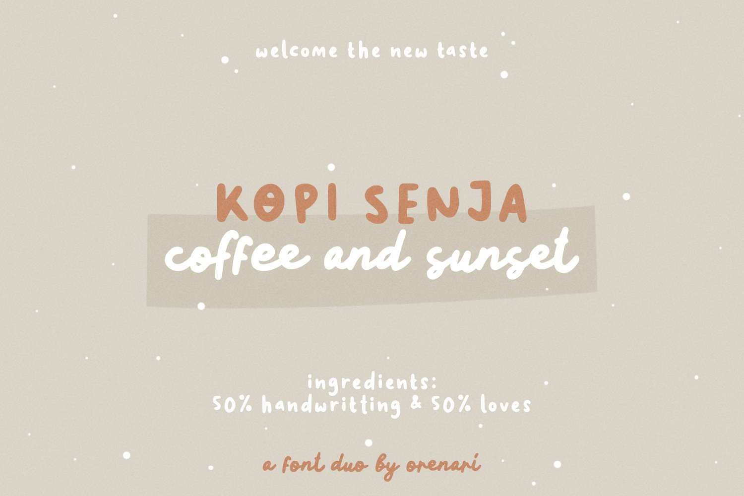 Kopi Senja Font Duo - So Fontsy