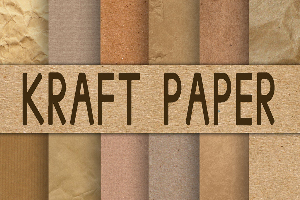 Kraft Paper Textures Digital Paper - So Fontsy