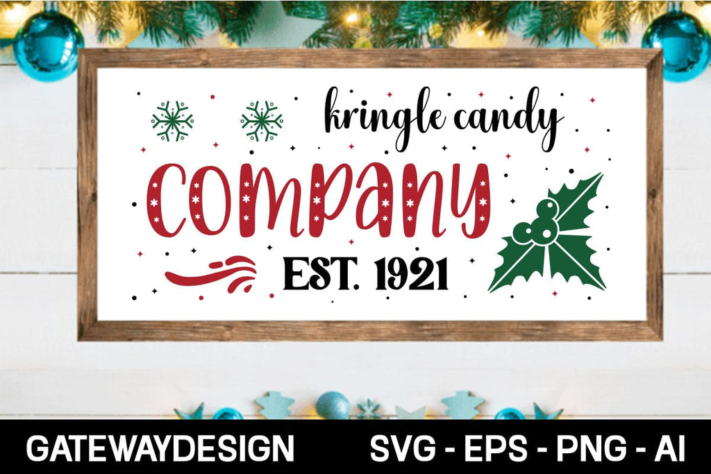 Kringle Candy Company Est. 1921 Svg Design - So Fontsy