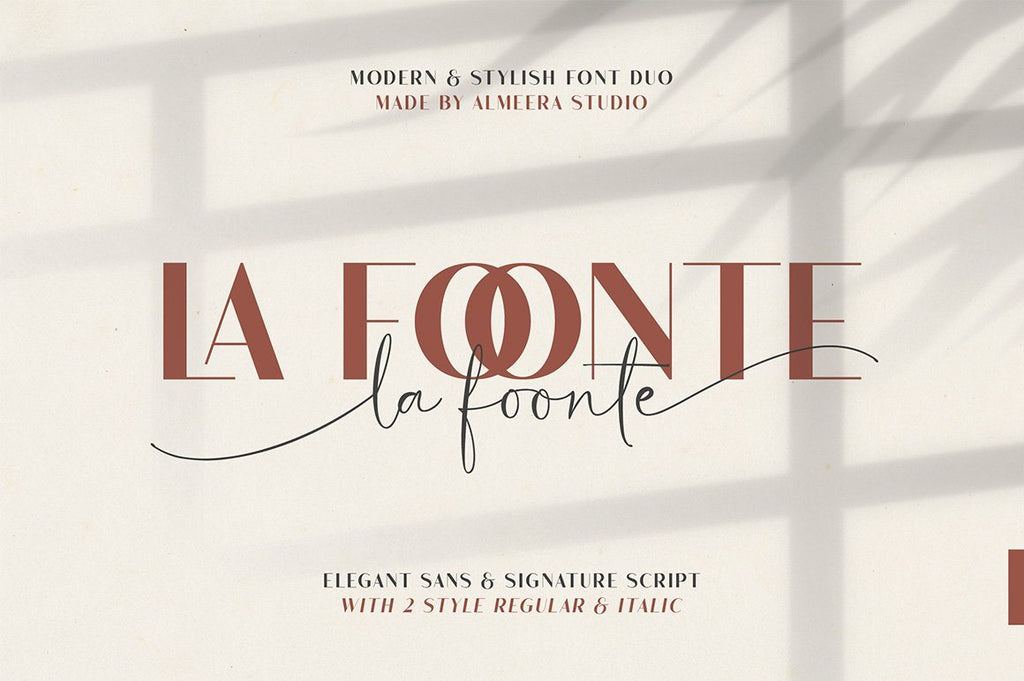 La Foonte | Sans Script Font Duo - So Fontsy