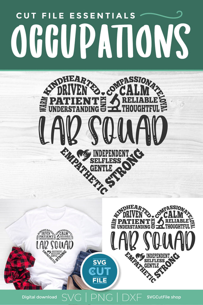 Lab Squad svg - a laboratory tech svg for team tribe or crew - So Fontsy