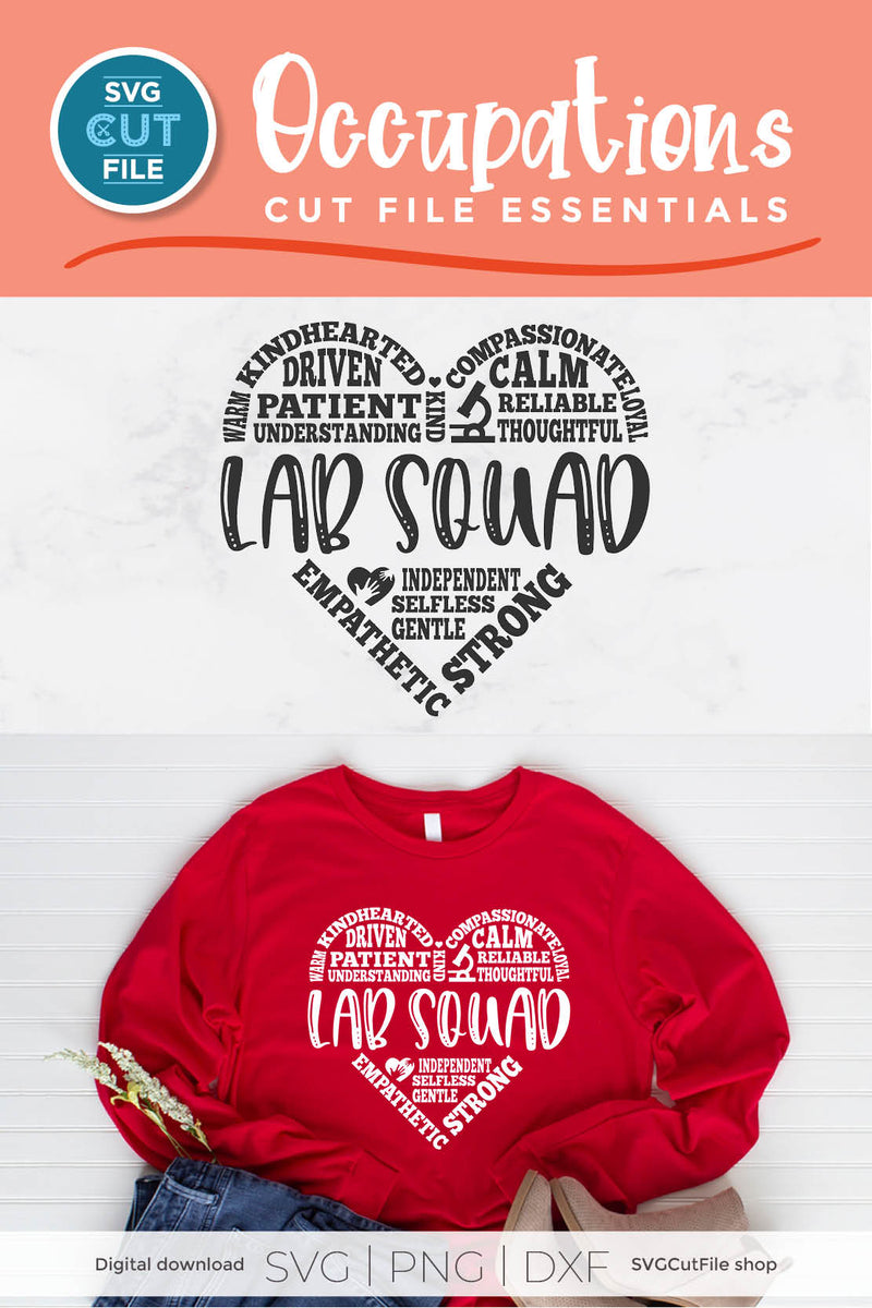 Lab Squad svg - a laboratory tech svg for team tribe or crew - So Fontsy