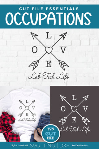 Lab Tech svg - a laboratory tech svg with arrows design - So Fontsy