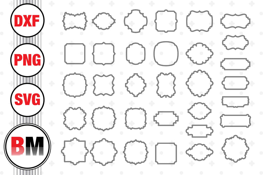 Label Outline SVG, PNG, DXF Files - So Fontsy