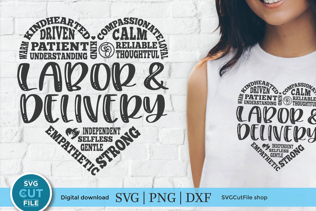 Labor and delivery svg for childbirth or pregnancy support workers - So ...