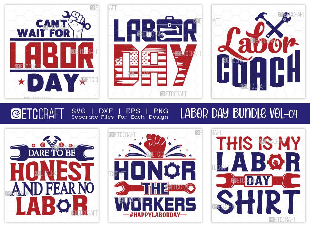 Labor Day SVG Bundle Vol-04 | Labor Coach Svg | Happy Labor Day Svg ...