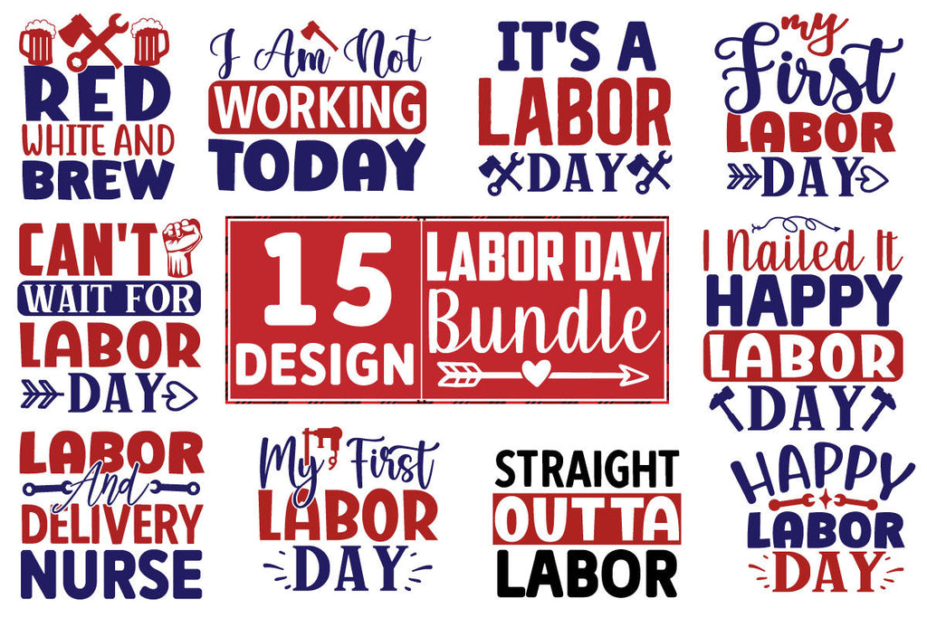 Labor Day SVG Design Bundle - So Fontsy
