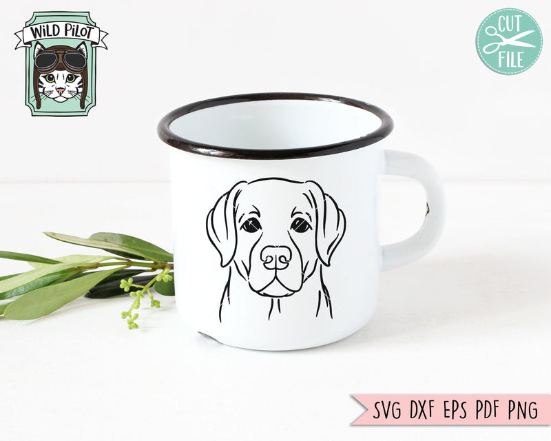 Labrador Retriever Dog SVG Cut File - So Fontsy