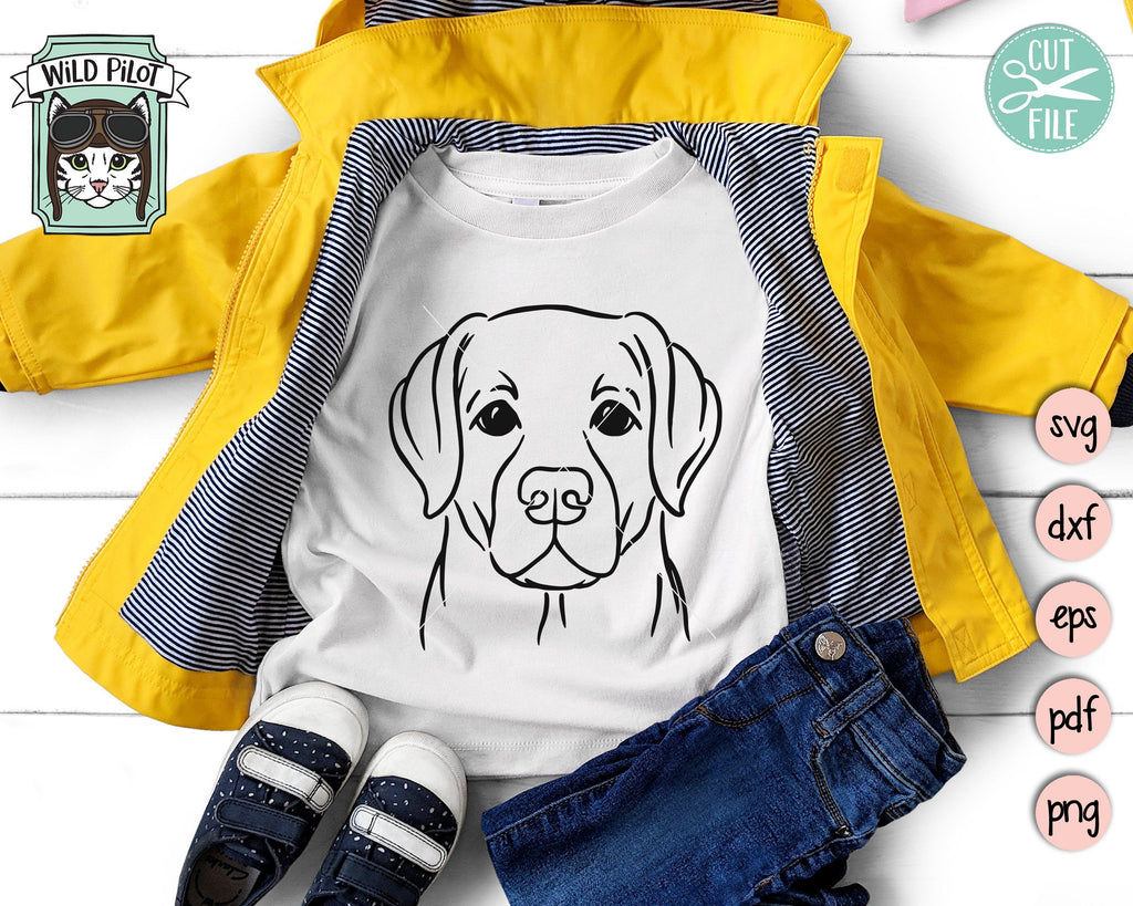 Labrador Retriever Dog SVG Cut File - So Fontsy