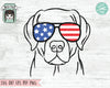 Labrador Retriever SVG, Fourth of July Dog svg file, July 4th Lab svg ...