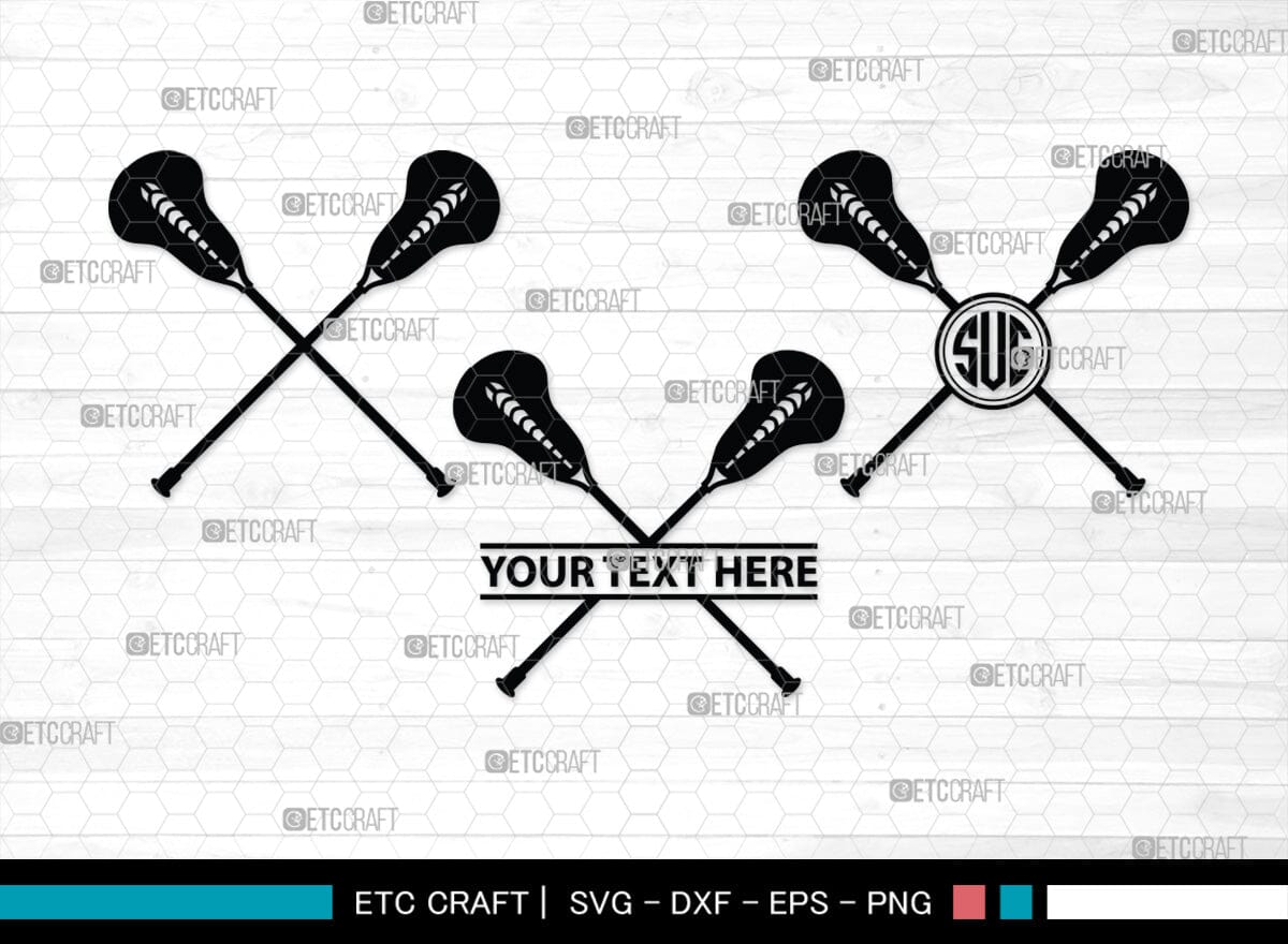 Lacrosse Monogram, Lacrosse Silhouette, Lacrosse SVG, Sports Svg ...