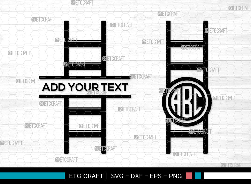 Ladder Monogram SVG, Ladder SVG, Split Monogram Svg, Ladder Icon Svg ...