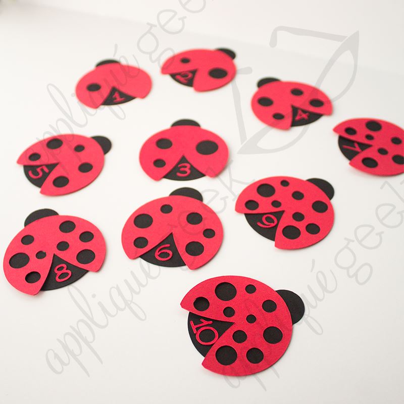 Ladybug Counting Game - So Fontsy
