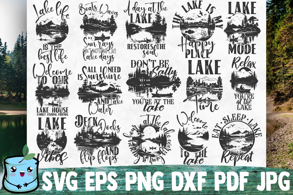 Lake SVG Bundle - So Fontsy