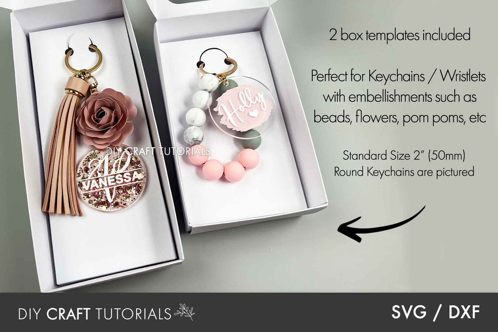 Large Keychain Box Template - So Fontsy