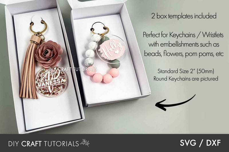 Large Keychain Box Template - So Fontsy