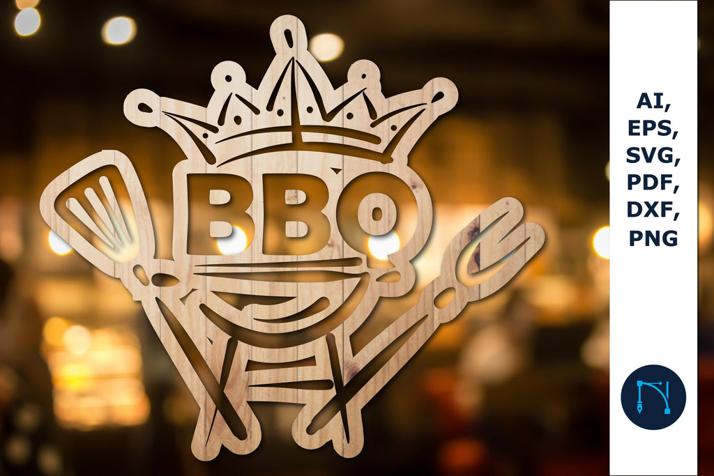 laser cut Bar & Grill Sign SVG cut file - So Fontsy