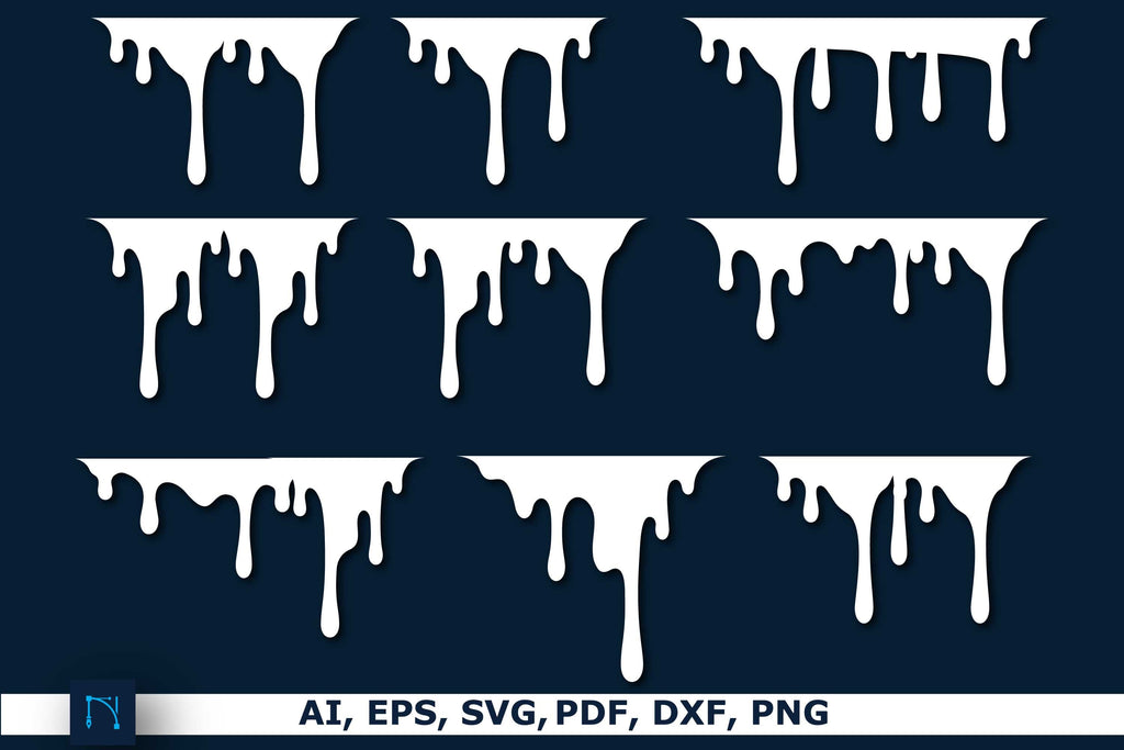 Laser Cut Dripping SVG Bundle - So Fontsy