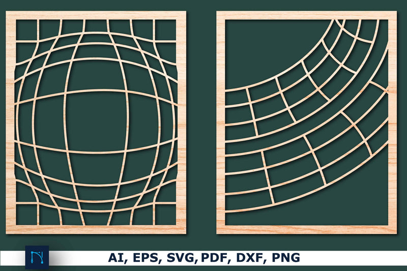 Laser Cut Geometry Decor SVG Bundle - So Fontsy