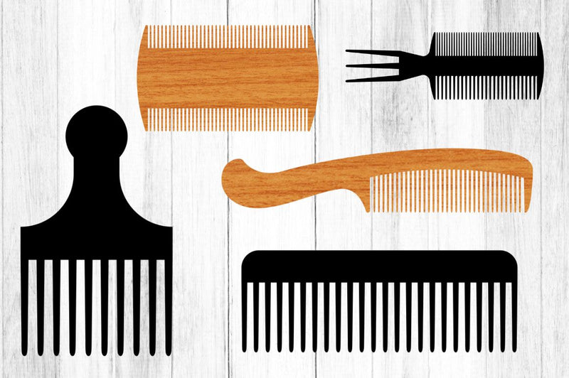 Laser Cut Hair Comb SVG Bundle - So Fontsy