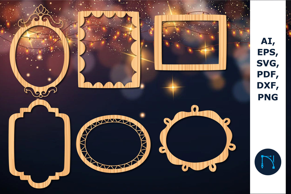 laser Cut photo frame SVG Bundle - So Fontsy