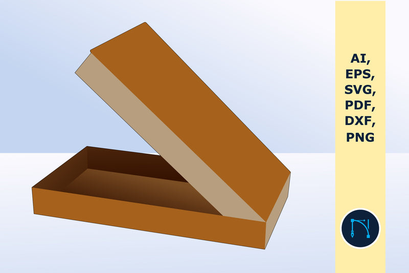 Laser-cut Pizza Box Templates SVG file - So Fontsy