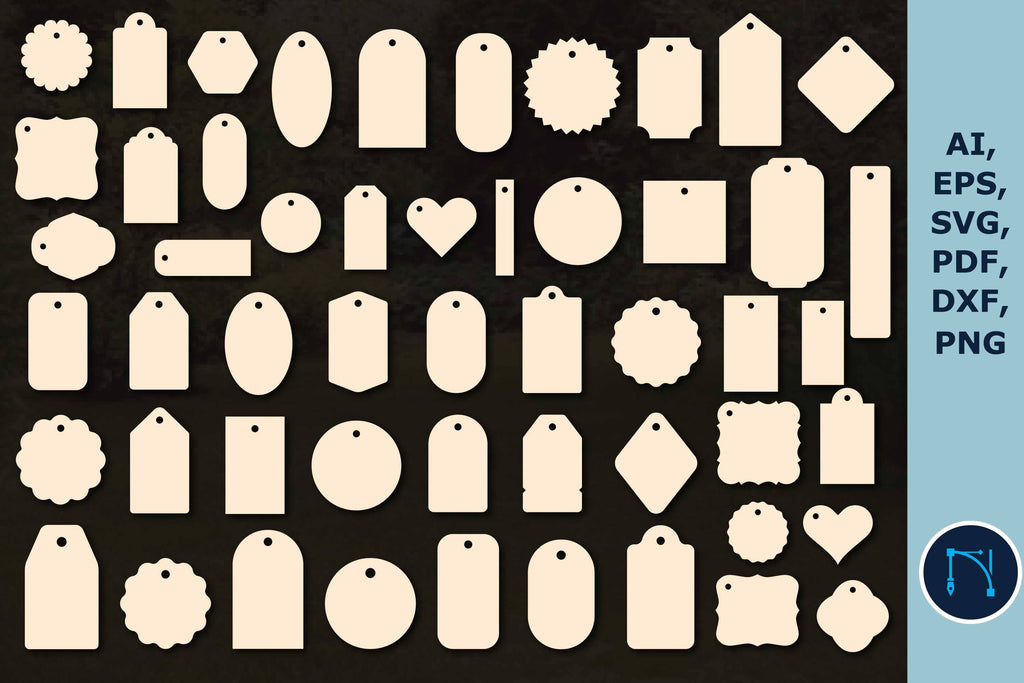 Laser Cut Price Tag/label SVG bundle - So Fontsy