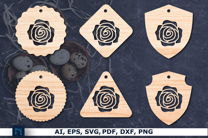 Laser cut Valentine Gift Tag SVG bundle - So Fontsy