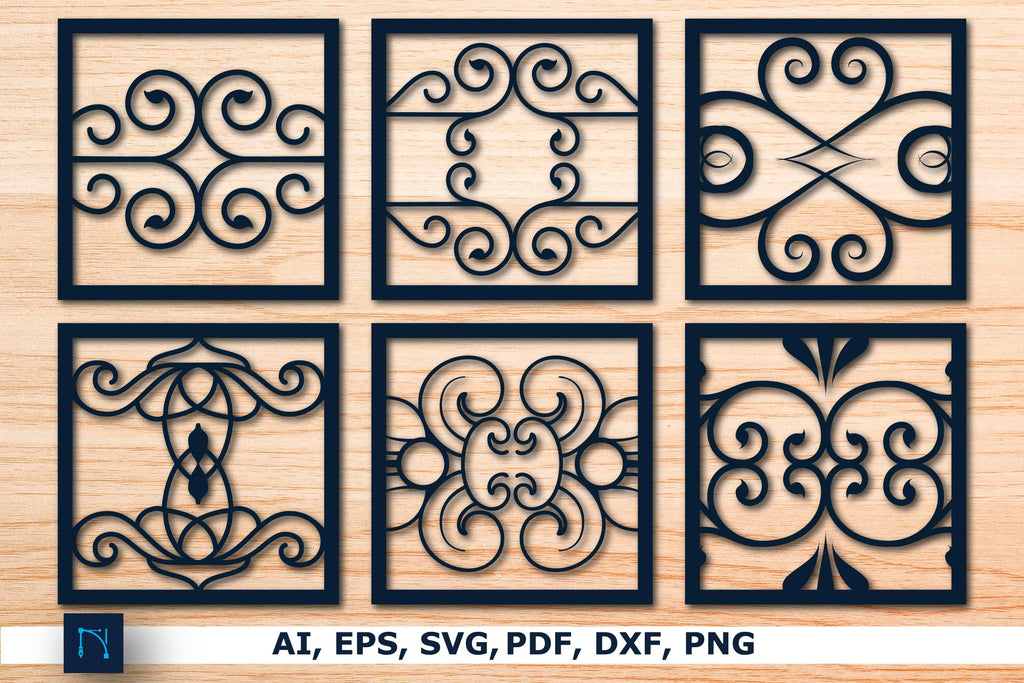 Laser-cut Vintage Wall Decor SVG bundle - So Fontsy