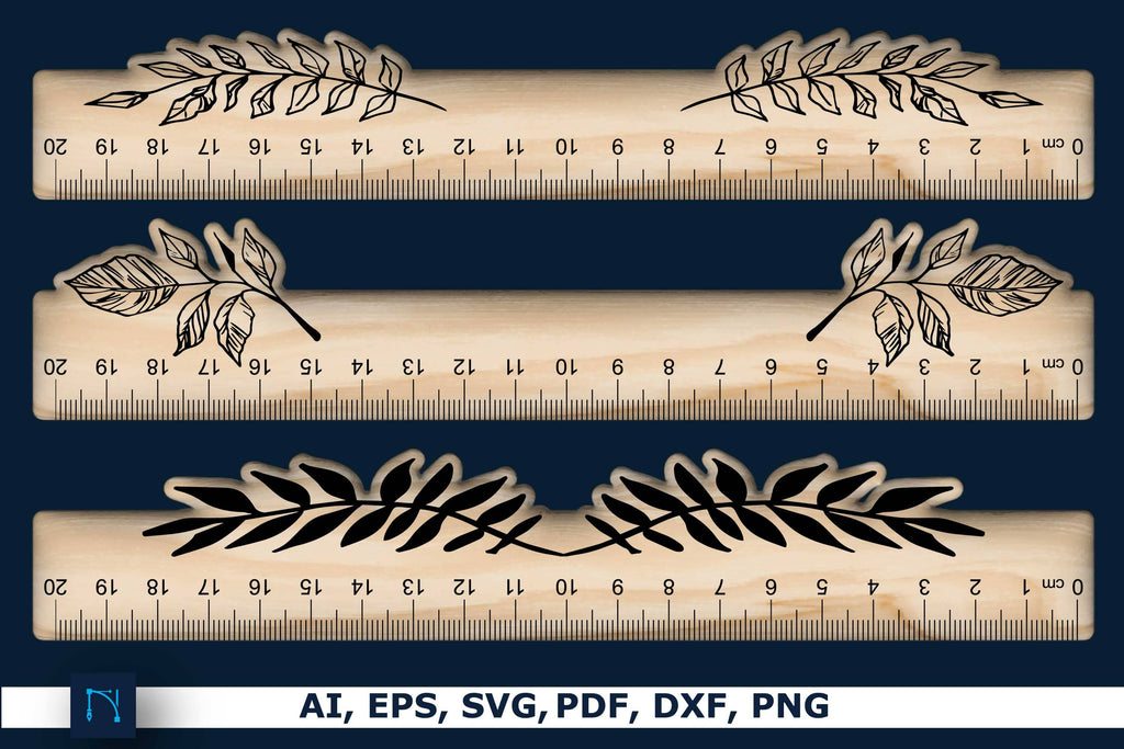 Laser Cut Wooden RULER cm Svg Bundle - So Fontsy