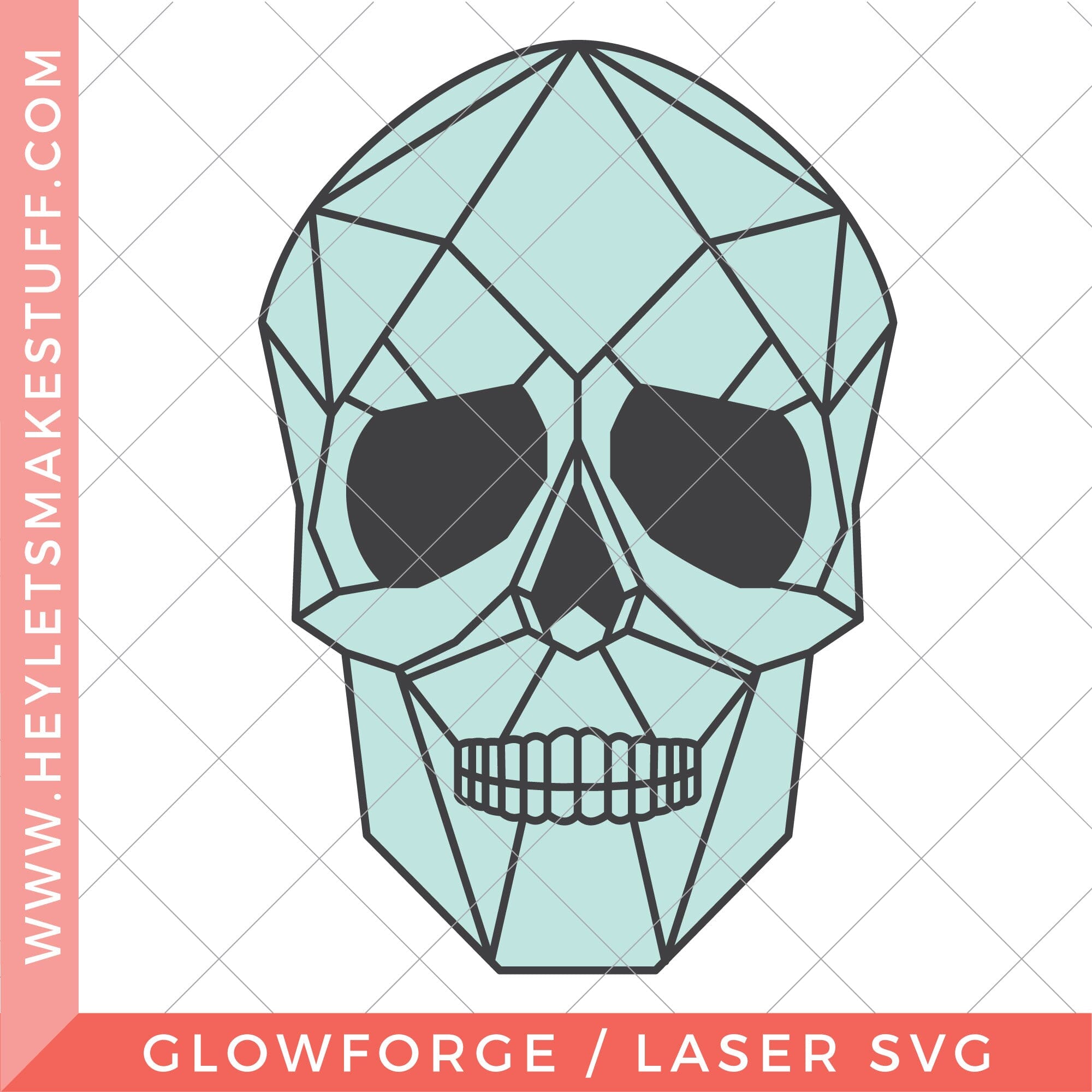 Laser Geometric Skull - So Fontsy