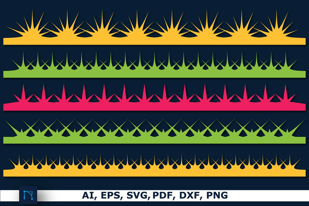 laser lace border die cuts bundle SVG - So Fontsy