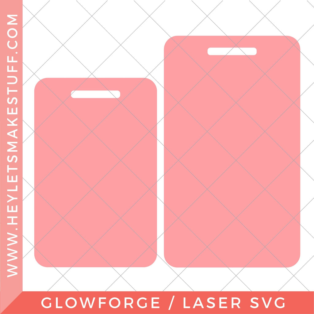 Laser Luggage Tag Templates - So Fontsy