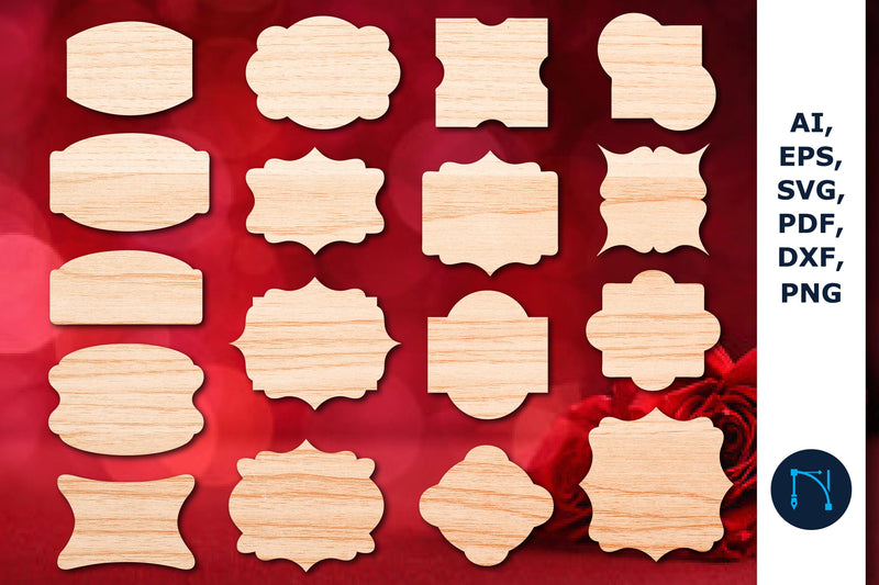 Laser/Paper Cut Sign Shape SVG Bundle - So Fontsy