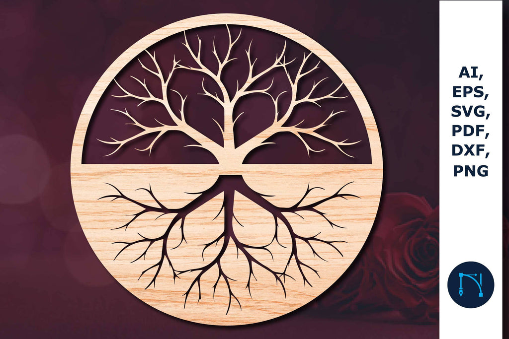 laser/Paper cut Tree of Life SVG - So Fontsy