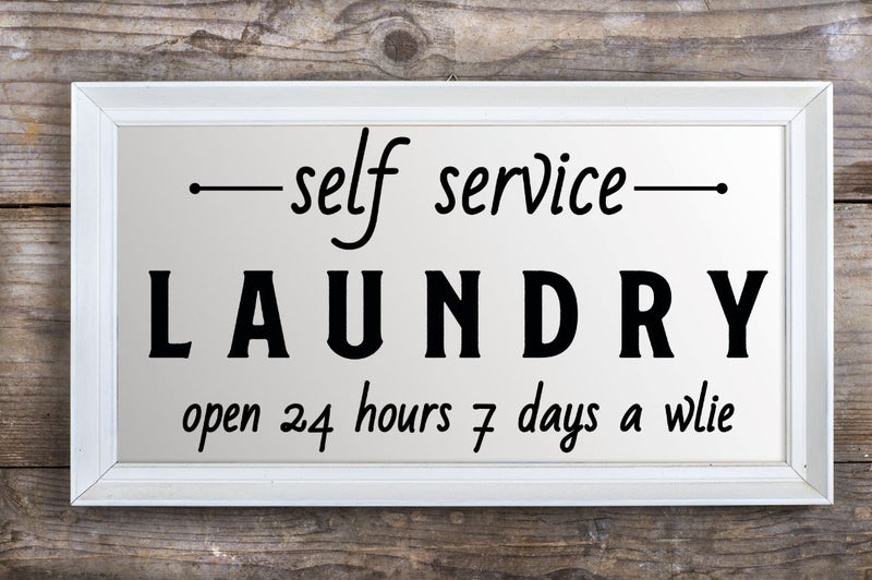 Laundry Sign SVG Bundle - So Fontsy