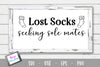 Laundry SVG - Lost socks seeking sole mates SVG - So Fontsy